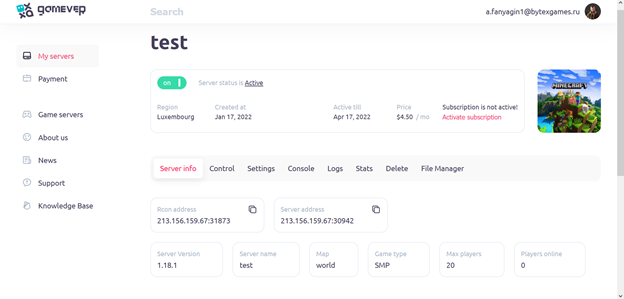Gamever.io next-gen game hosting