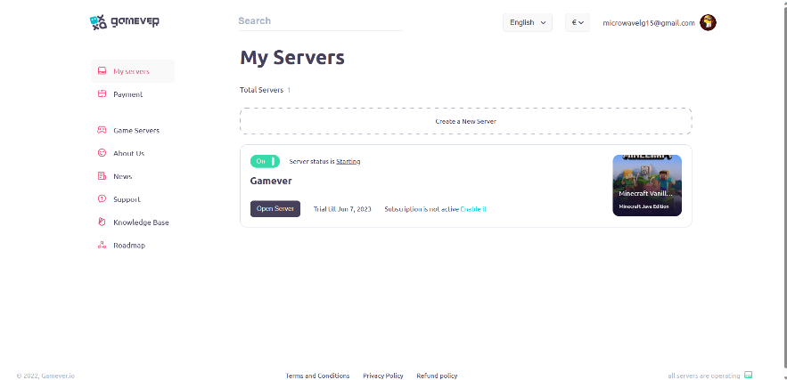 Gamever.io next-gen game hosting