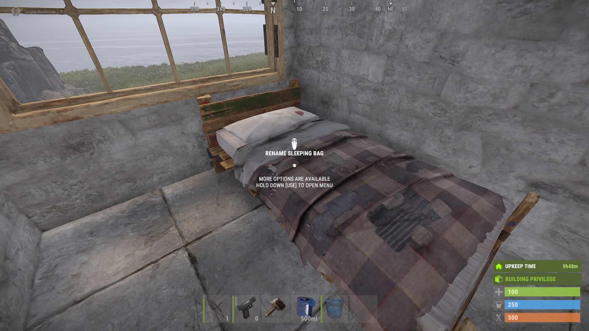 How to sleep in Rust - gamever