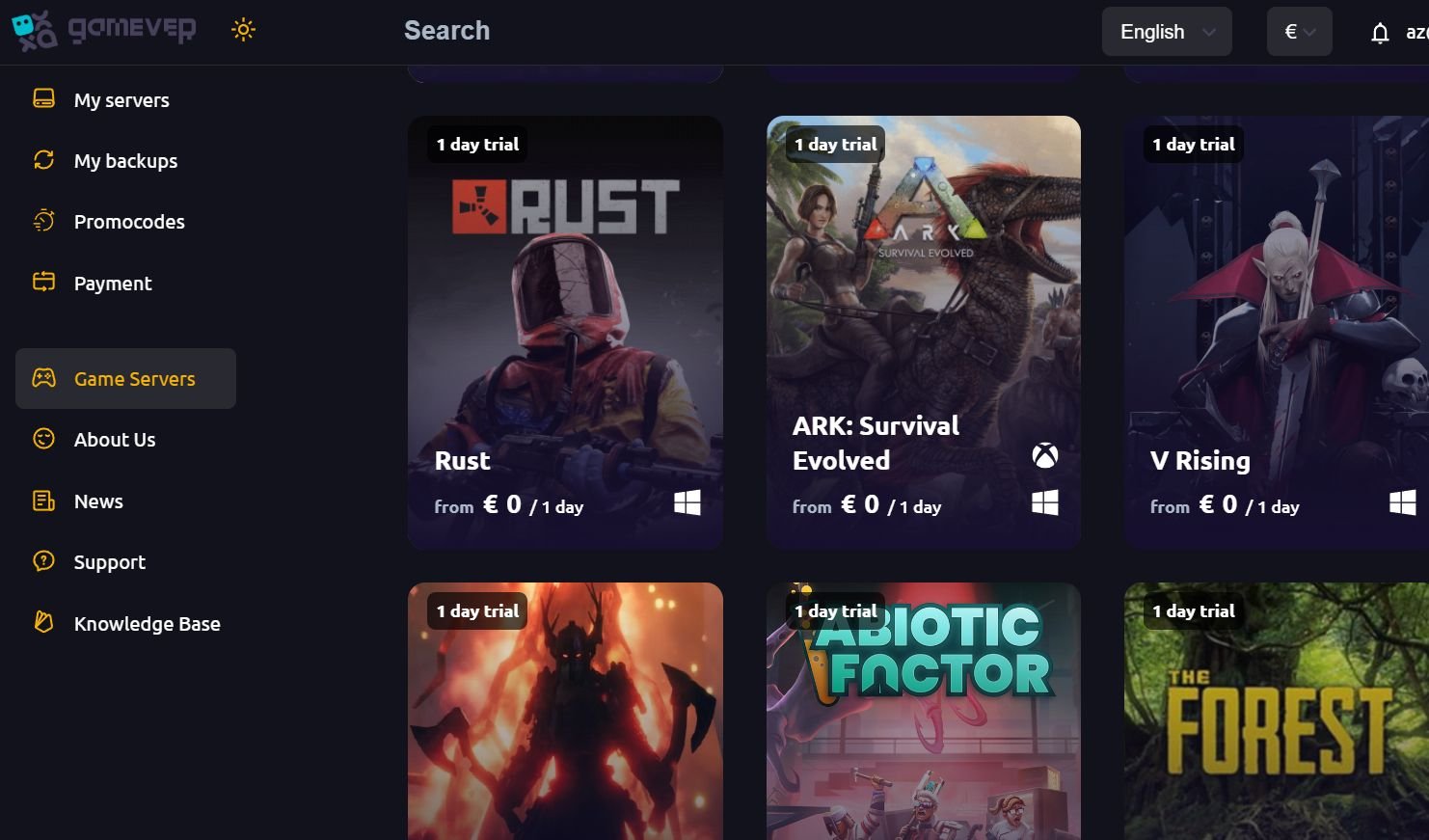 Gamever.io next-gen game hosting